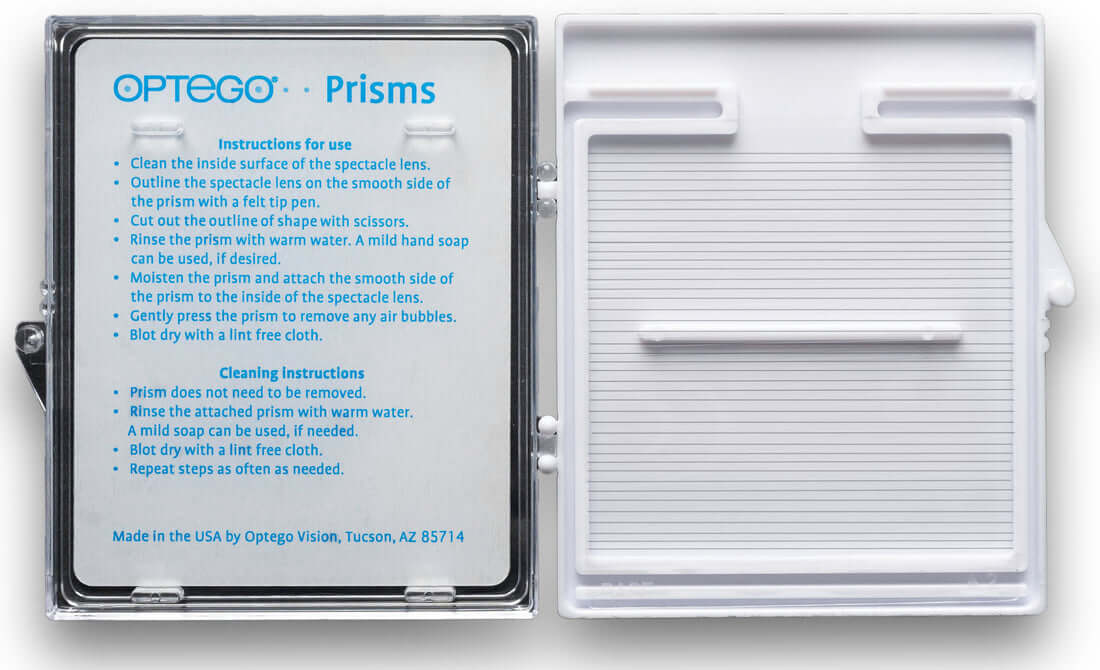 Optego Fresnel Stick-On Prisms (Sizes: 1-35 Diopters) – Stick On ...