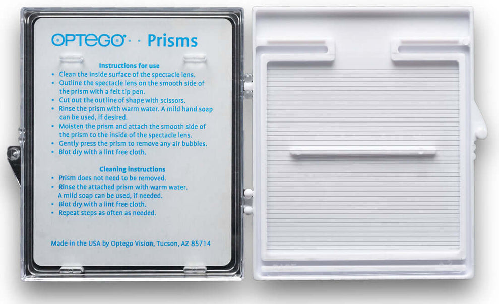 Optego Fresnel Stick-On Prisms (Sizes: 1-35 Diopters) – Stick On ...